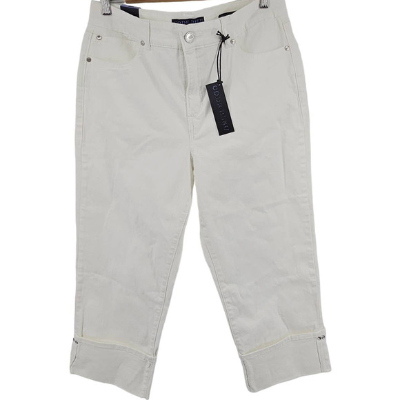 Code Bleu | Jeans | Code Bleu White Capri Pants 4 Nwt | Poshmark